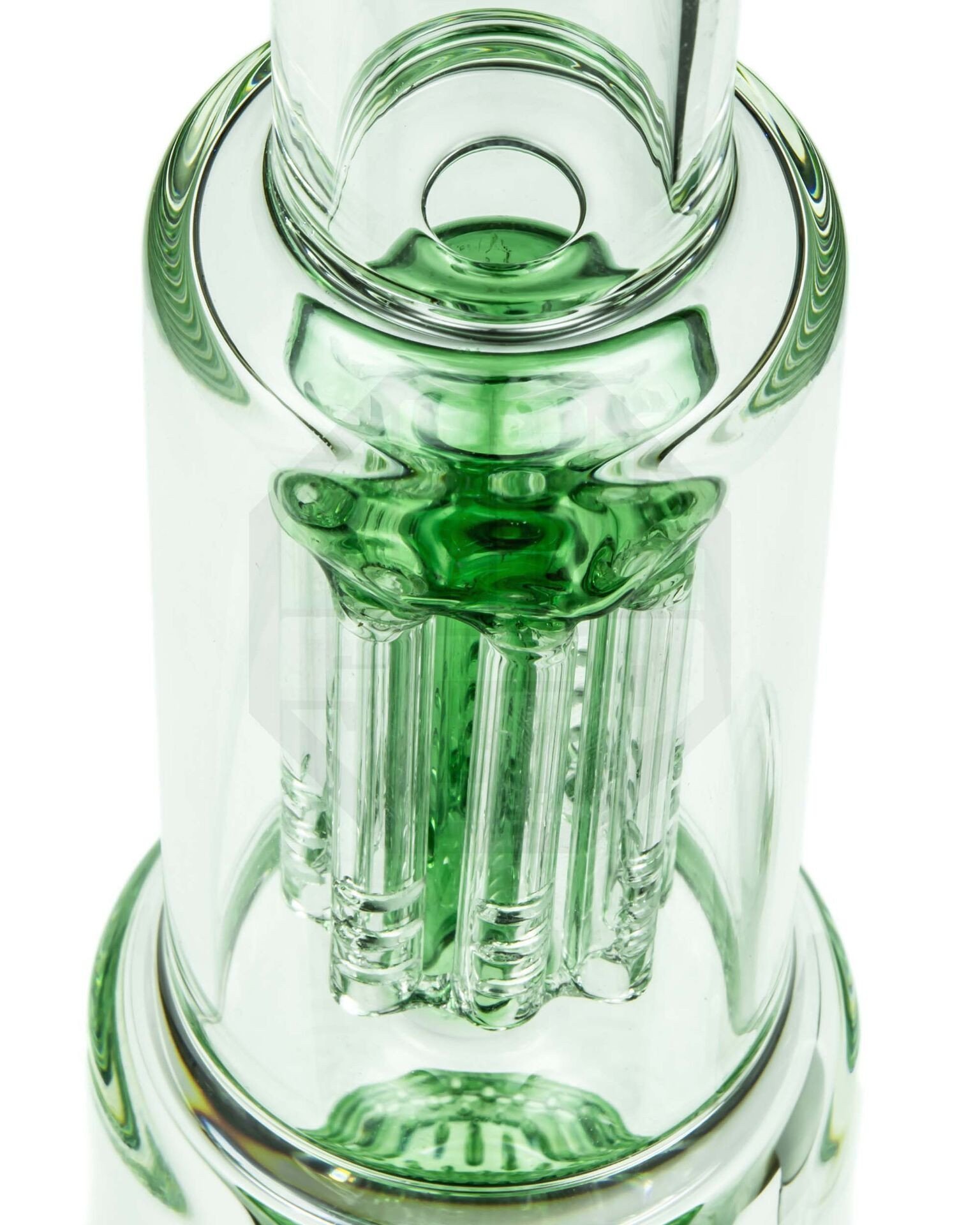 15" Double Honeycomb Perc to 9 Arm Tree Perc Water Pipe | Dab Dude