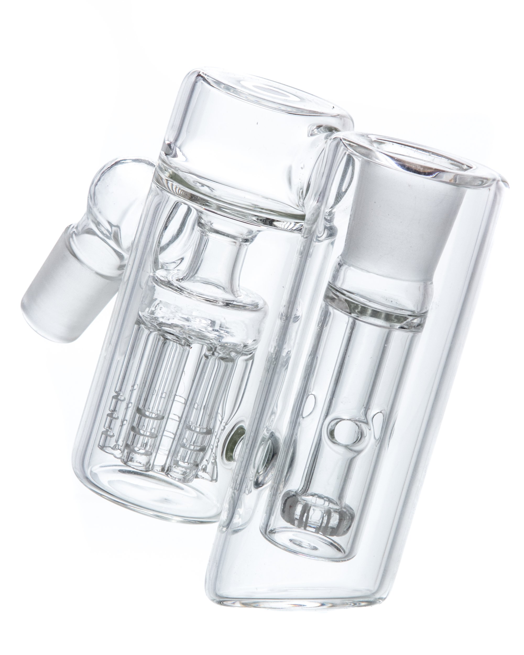 45° Showerhead to Tree Perc Dual Chamber Ashcatcher | Dab Dude