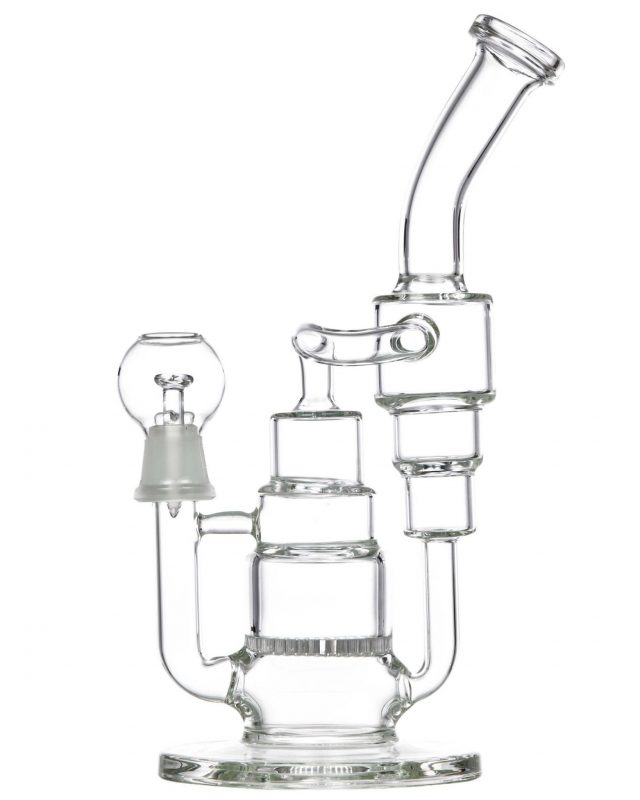 Double Recycler Dab Rig with Honeycomb Perc | Dab Dude